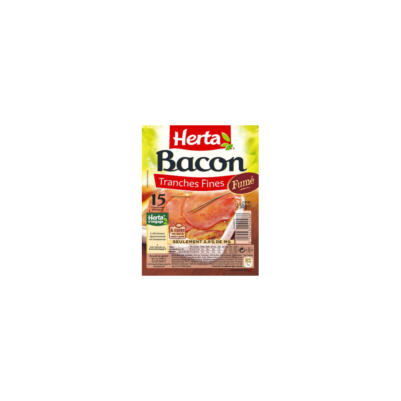 HERTA Bacon fumé - 150g