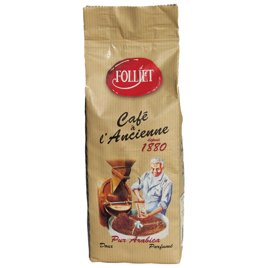FOLLIET Café à l'ancienne moulu - Paquet de 250g